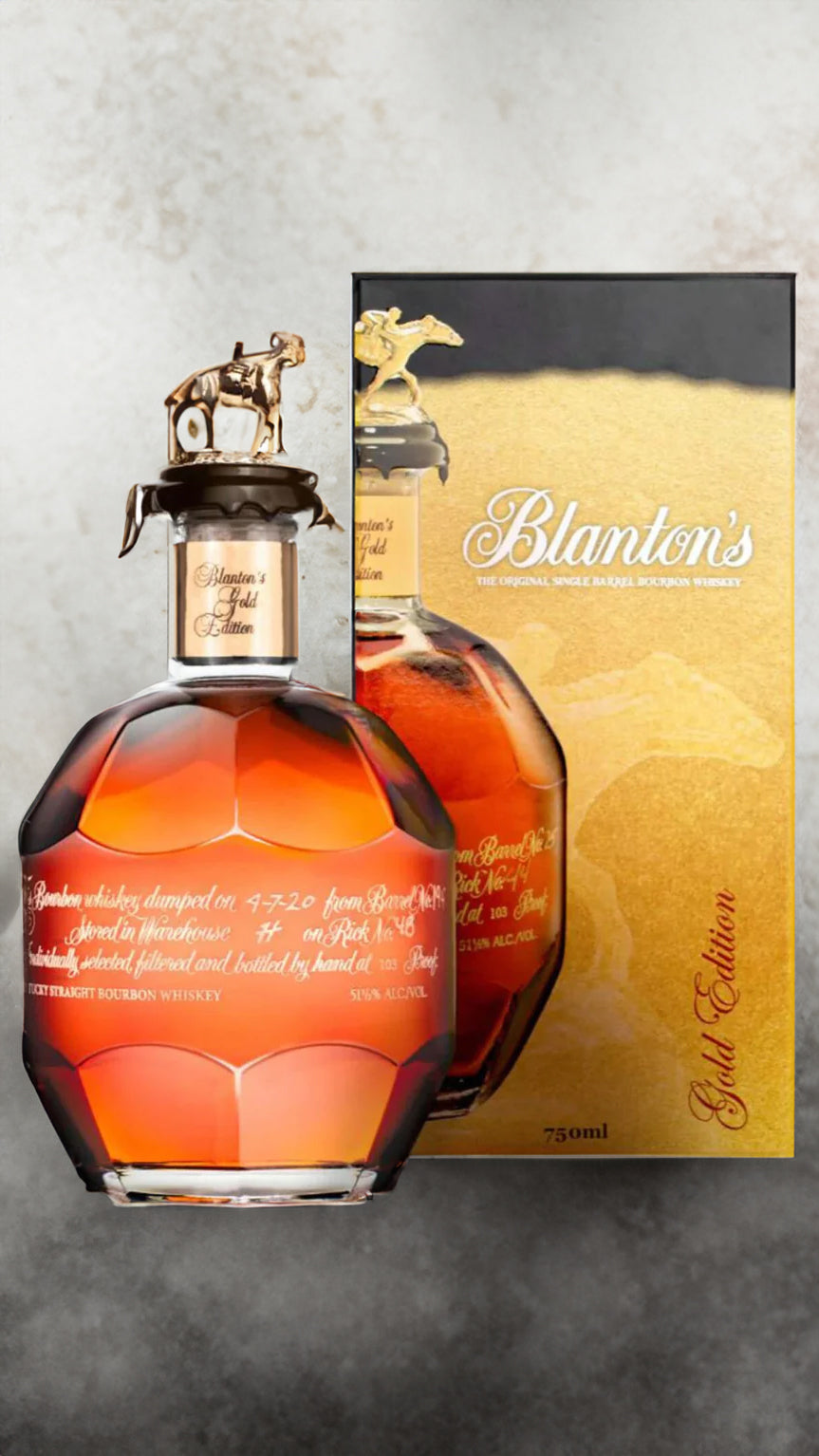 Blanton's Gold Edition Single Barrel Bourbon Whiskey 巴頓黃金版波本威士忌 700ml ...